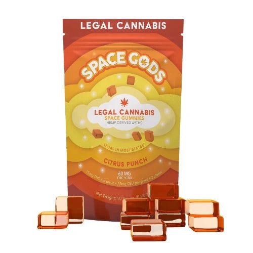 Space Gods - Delta 9 THC + CBD Space Gummies - 300mg