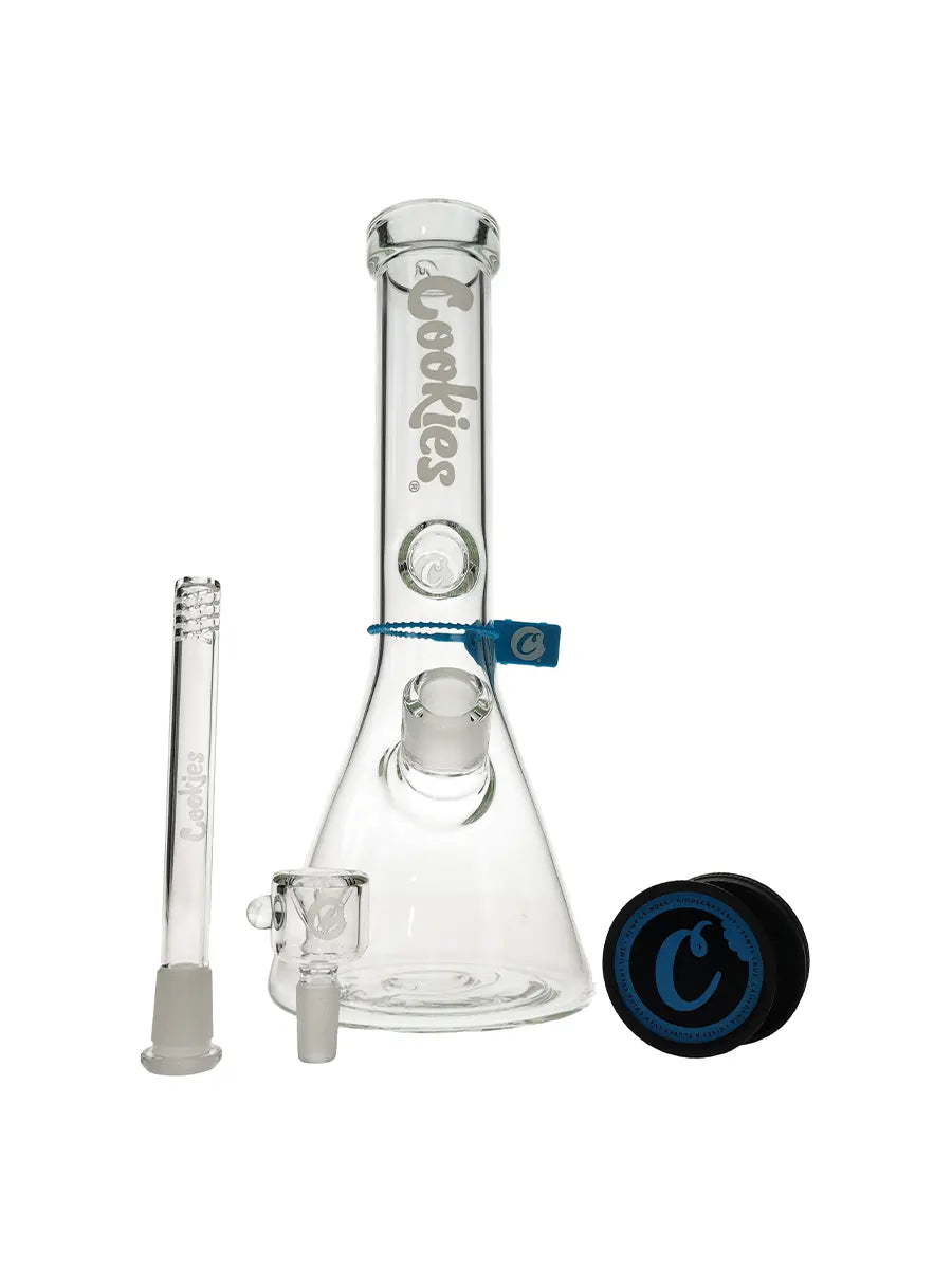 Cookies 13'' Original Beaker Waterpipe - White Logo